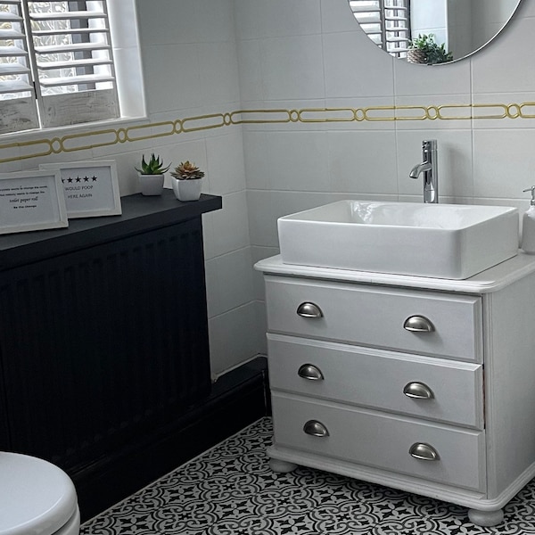 Upcycled Bathroom Vanity - Etsy UK