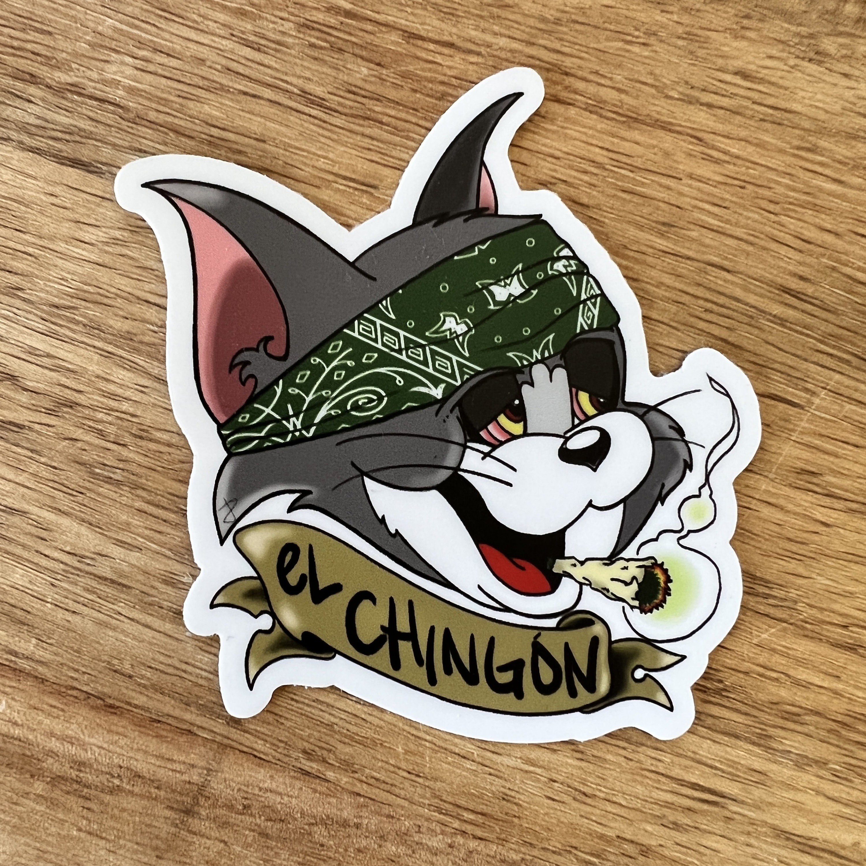 Chingon Sticker, Tomcat Sticker, Cholo Sticker, 420 Sticker, Smokin ...
