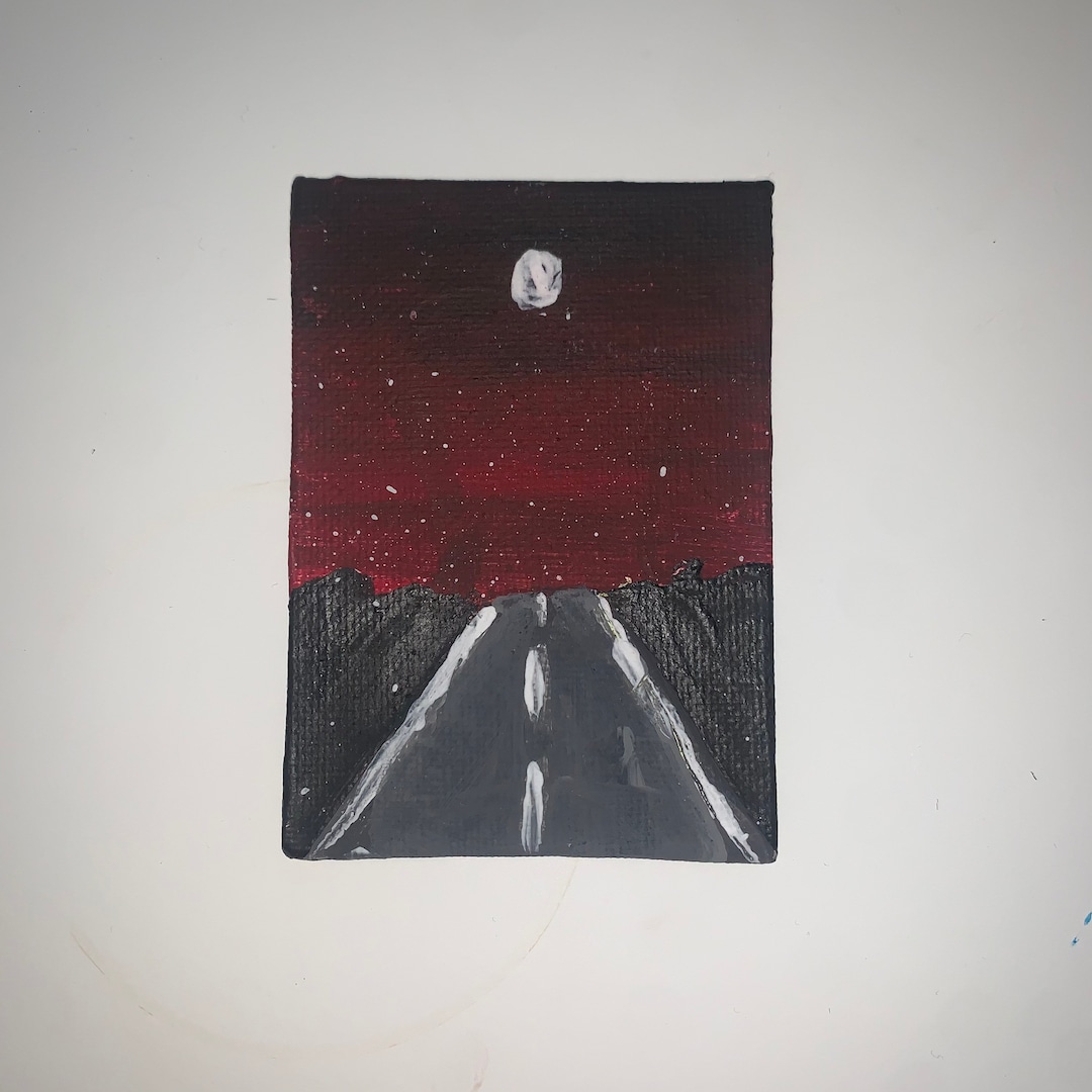 Original Road to a Red Sky - Etsy