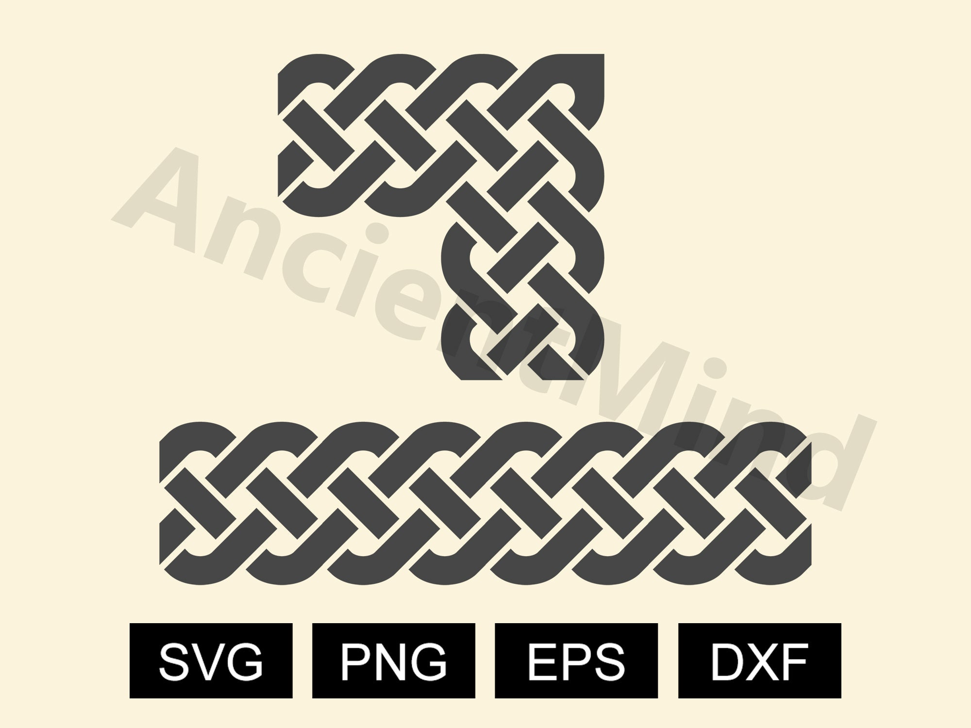 Celtic Seamless Pattern Svg, Viking Seamless Pattern, Seamless Border ...