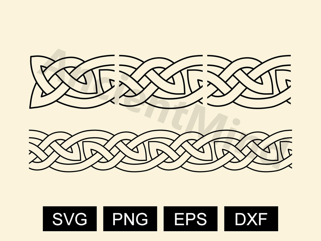 Celtic Seamless Pattern Svg, Border Seamless Pattern, Seamless Border ...