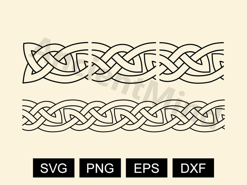Celtic Seamless Pattern Svg, Border Seamless Pattern, Seamless Border ...