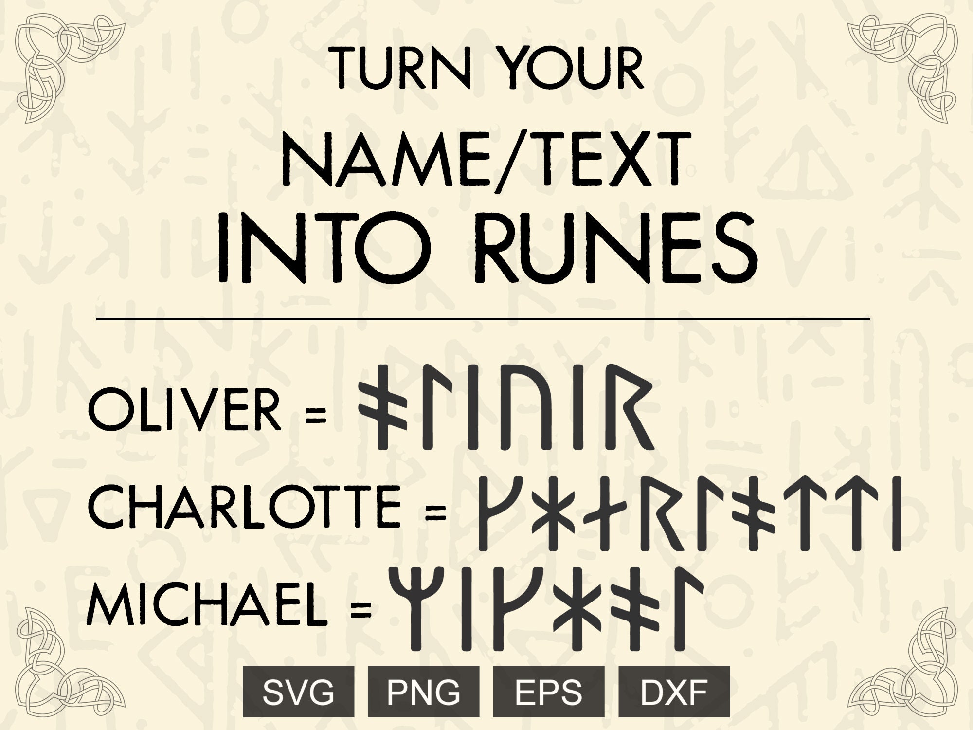 Custom TEXT TO RUNES, Name to Runes Text, Turn Text Into Runes ...