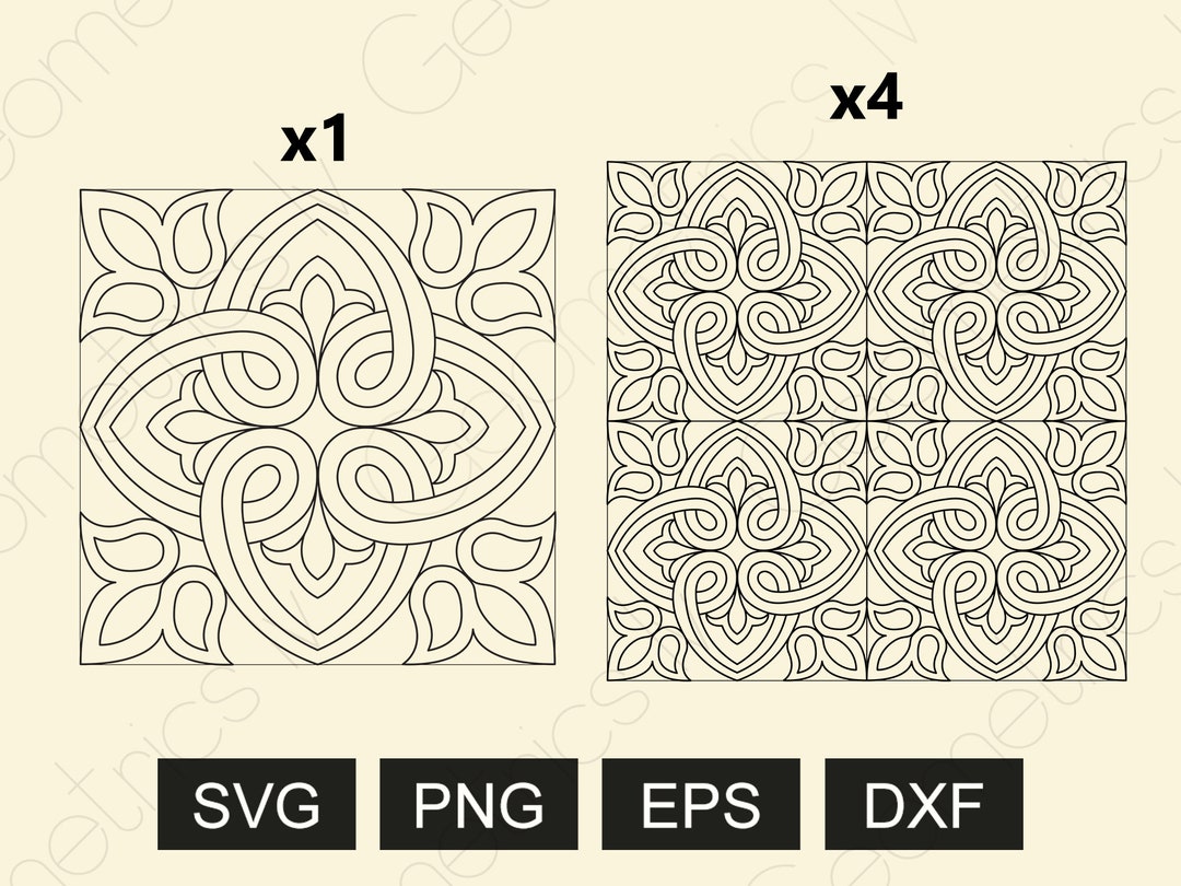 Square Pattern SVG, Pattern for Stencil, Seamless Pattern, Seamless ...