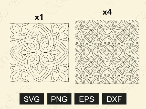 Square Pattern SVG Pattern for Stencil Seamless Pattern | Etsy