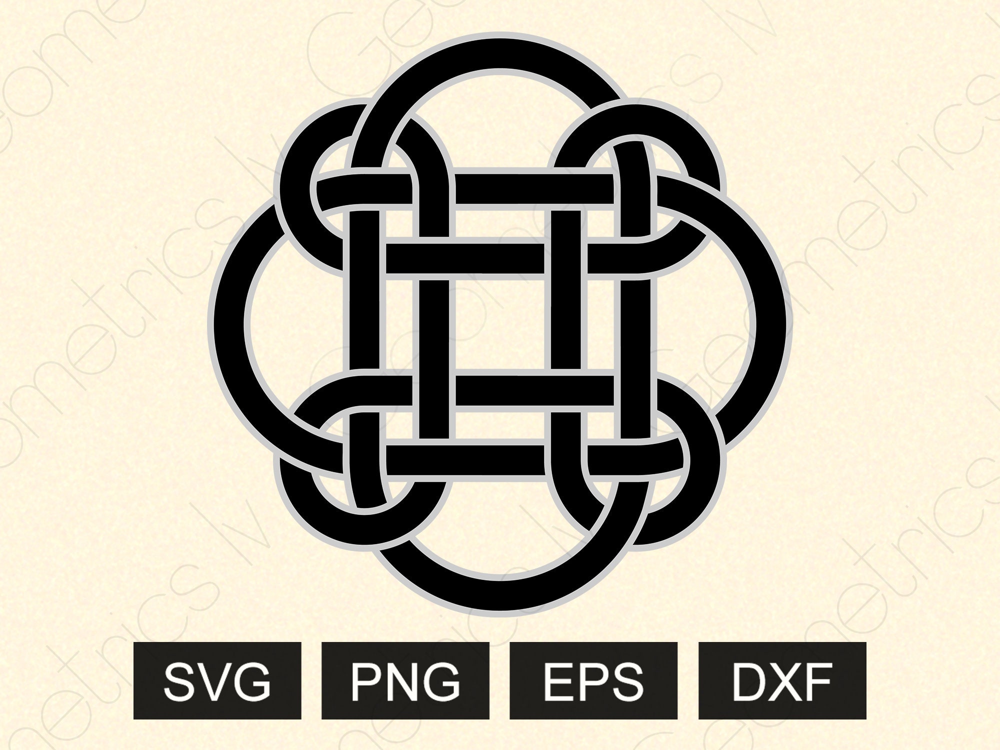 Celtic Knot Corner Clip Art
