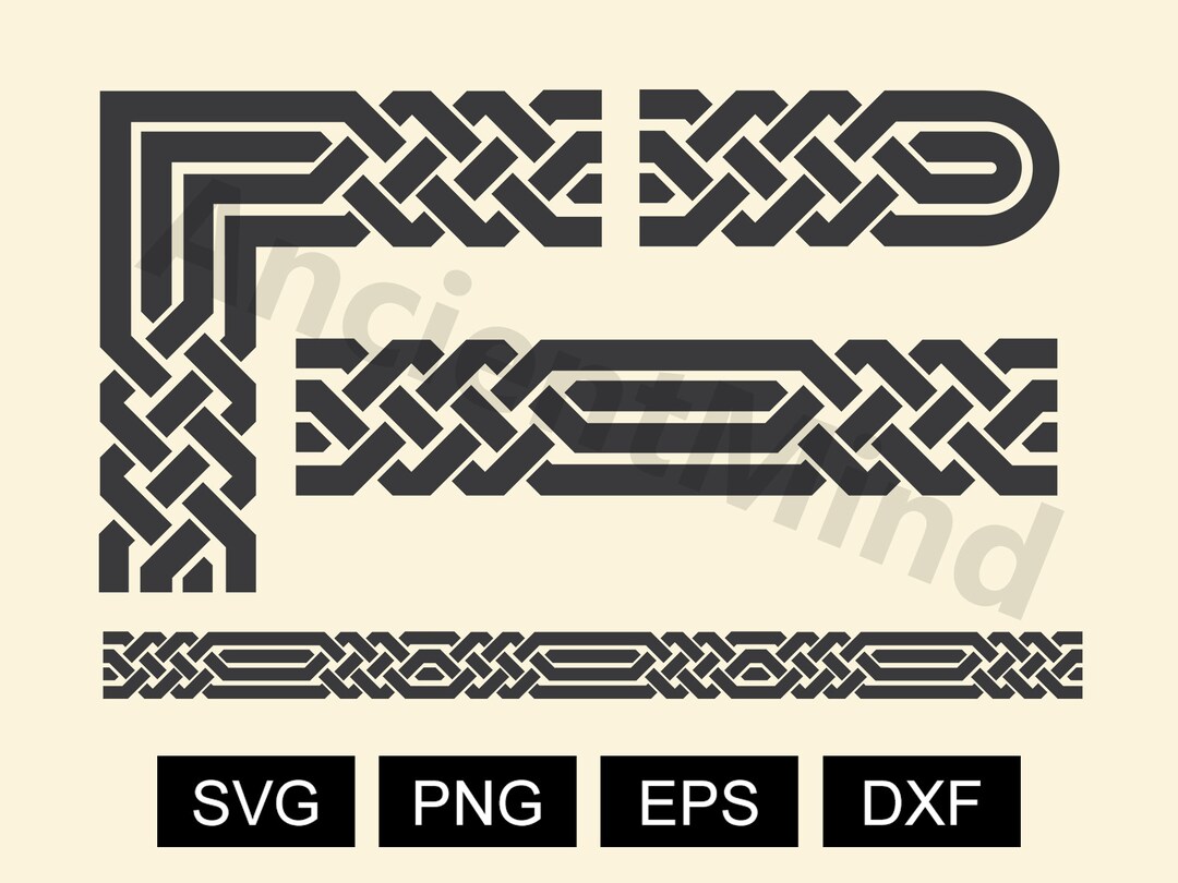 Celtic Seamless Pattern Svg, Border Seamless Pattern, Seamless Border ...