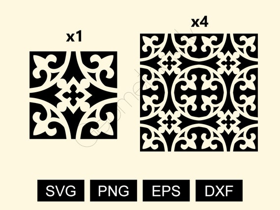 Square Pattern SVG Pattern for Stencil Seamless Pattern | Etsy