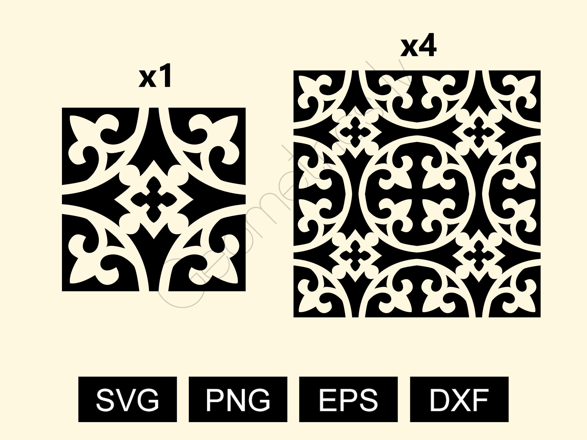 Square Pattern SVG, Pattern for Stencil, Seamless Pattern, Seamless ...