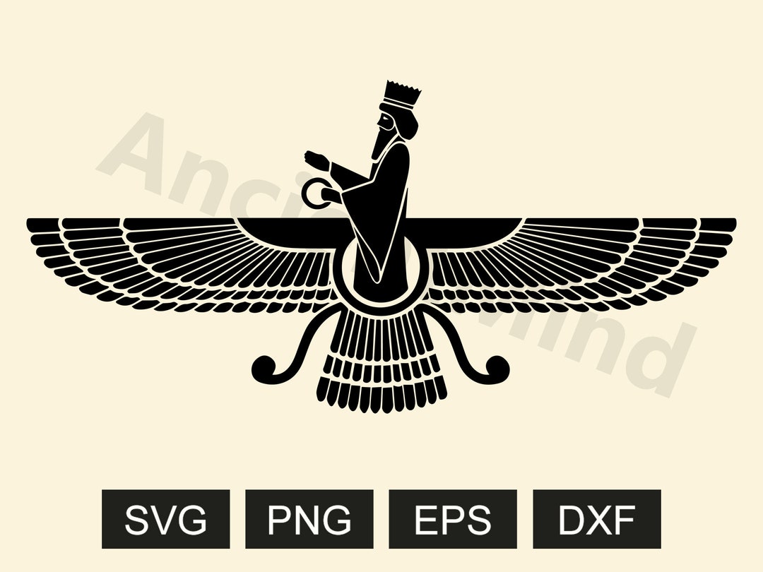 Zoroastrian Symbol Svg, Zoroastrian Svg, Zoroastrian Farahavar ...