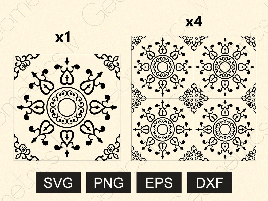 Tile Pattern SVG, Pattern for Stencil, Seamless Pattern, Seamless ...