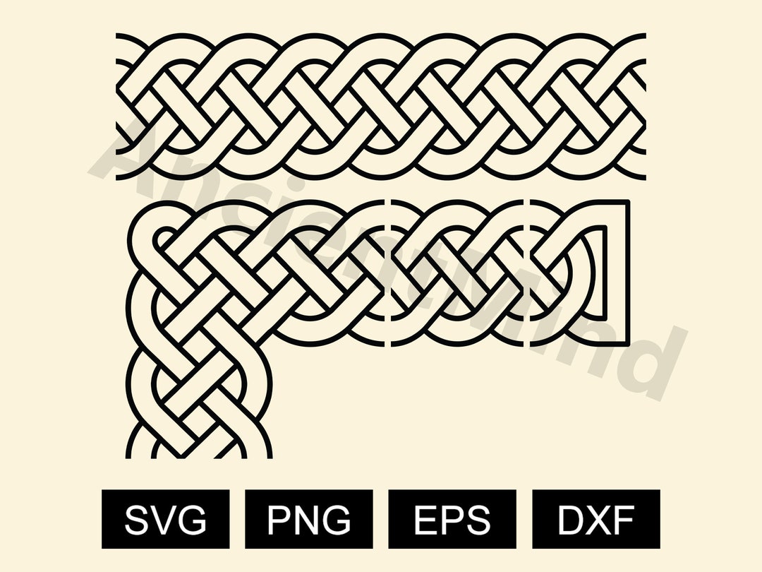 Celtic Seamless Pattern Svg, Border Seamless Pattern, Seamless Border ...