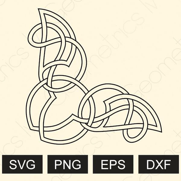 Celtic Knot Corner Svg - Etsy