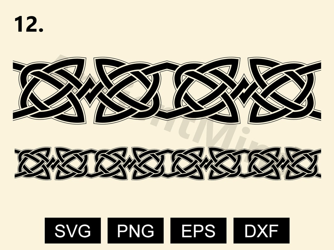 Celtic Seamless Pattern Svg, Viking Seamless Pattern, Celtic Knots ...