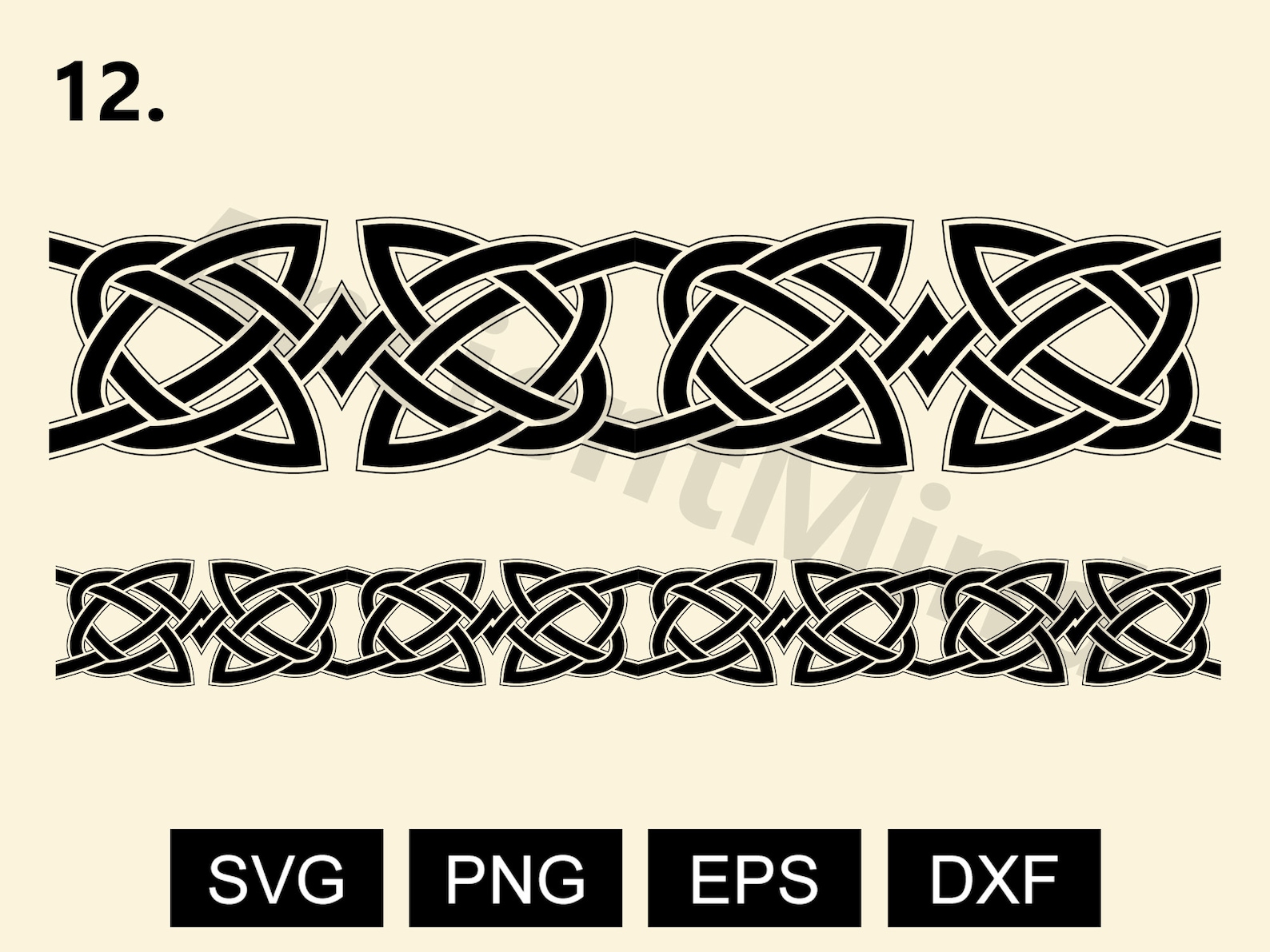 Celtic Seamless Pattern Svg, Viking Seamless Pattern, Celtic Knots ...