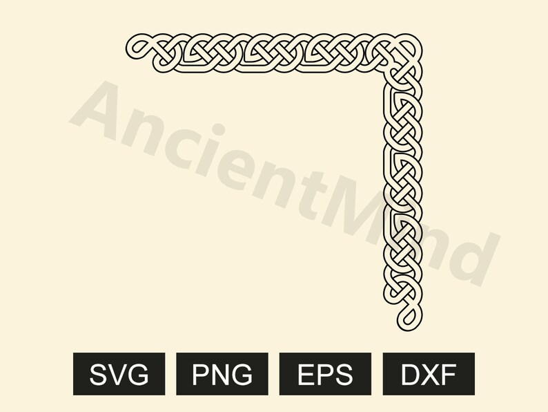 Celtic Corner Pattern Svg, Viking Pattern, Celtic Knots, Celtic SVG ...