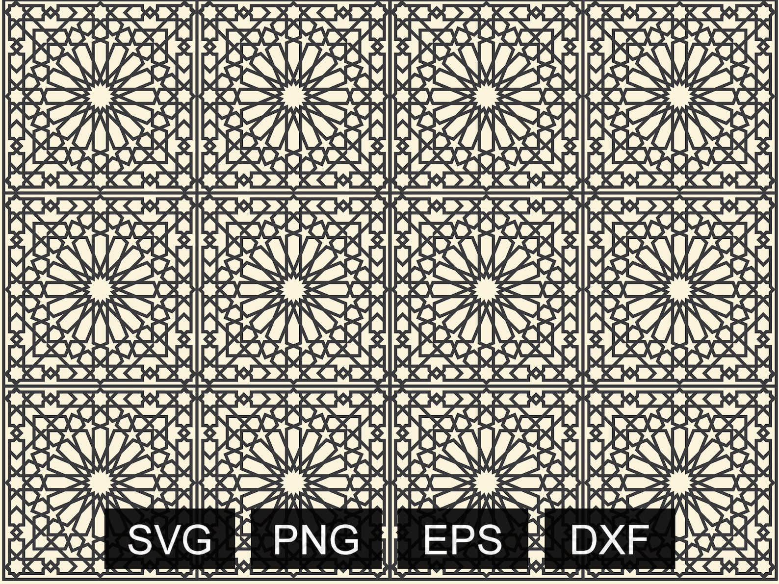 Arabic Seamless Pattern Svg, Islamic Seamless Pattern,, Arabic SVG ...