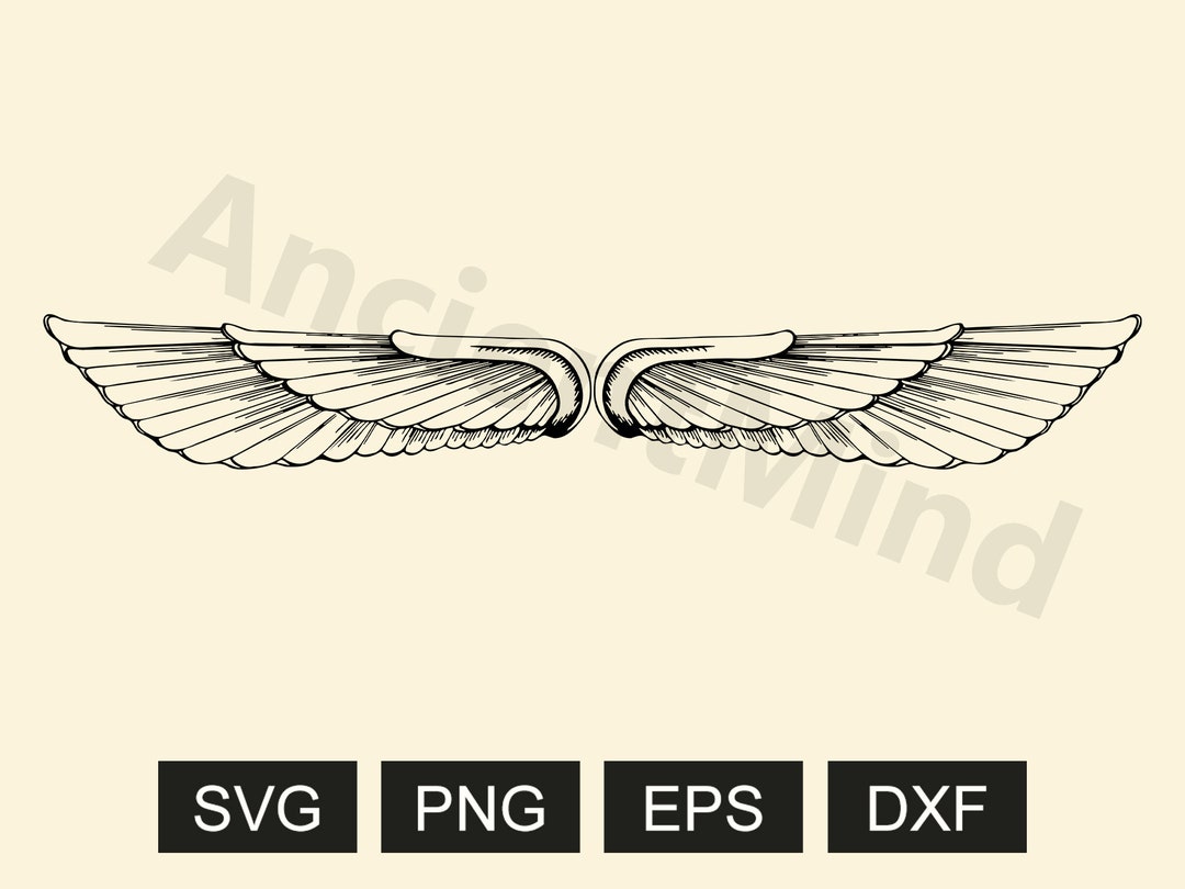 Egyptian Wings Svg, Wings Png, Ancient Egypt SVG, Ancient Egypt Symbols ...