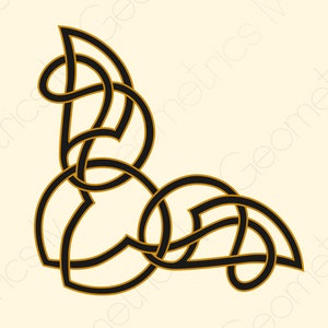Celtic Corner Pattern SVG, Viking Pattern, Celtic Knots, Corner Pattern ...