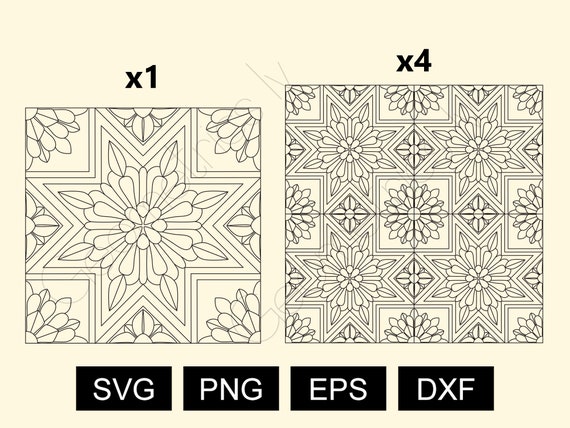 Square Pattern SVG Pattern for Stencil Seamless Pattern | Etsy
