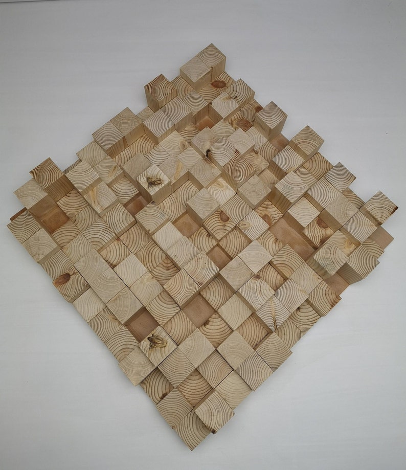 Sound Diffuser, Skyline Diffuser, Natural Wood Diffuser, Wall Decor ...