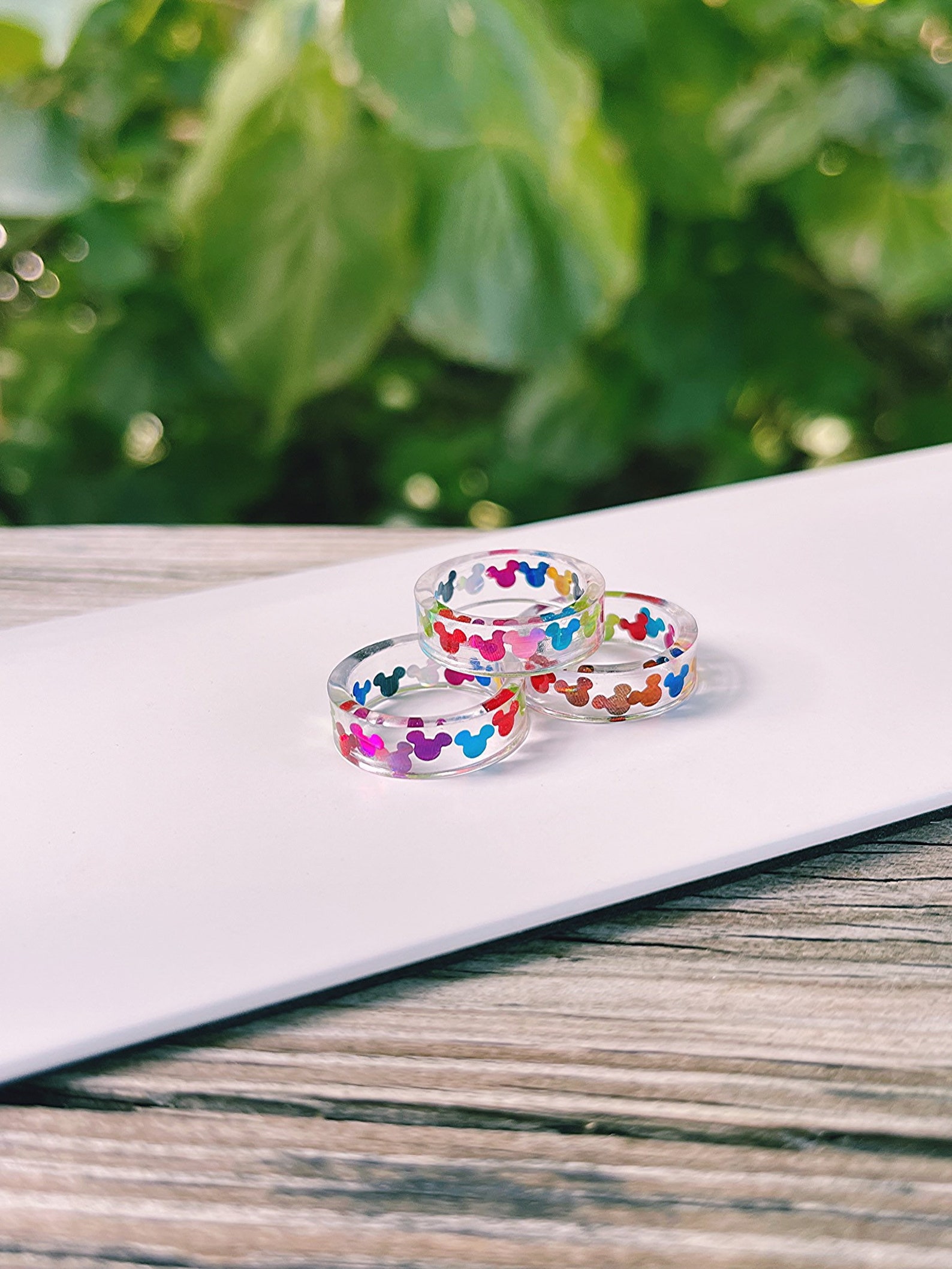 Holo Mickey Resin Ring | Etsy