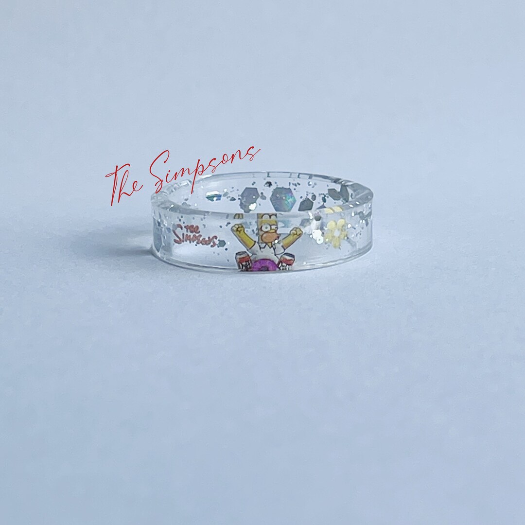 New the Simpsons Fun Stackable Sitcom Resin Ring - Etsy