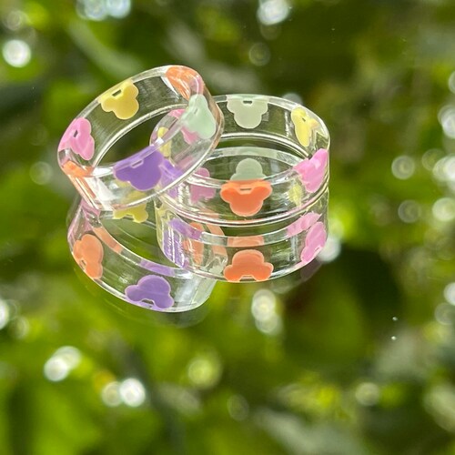 Mickey Mouse Ears/disney-inspired Jewelry-resin Ring-purple - Etsy