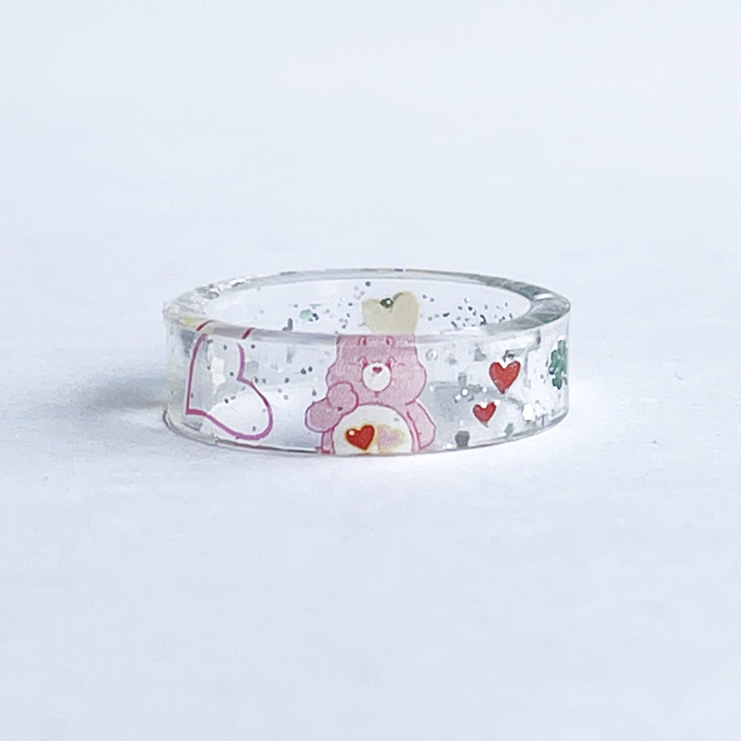 NEW Care Bears Resin Ring Cute Adorable Childhood Dreams LOVE A LOT ...
