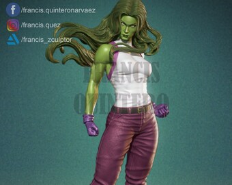 She Hulk Resin Statue - Etsy