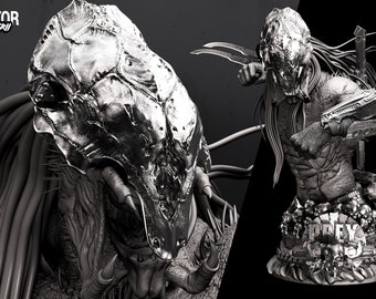 3d Printed Predator Bust - Etsy