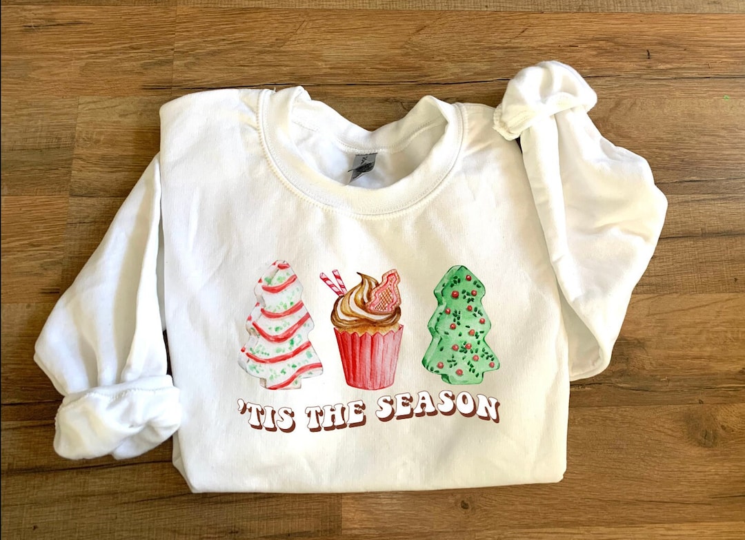 Christmas Tree Cake Inspired Christmas Sweatshirt - Etsy
