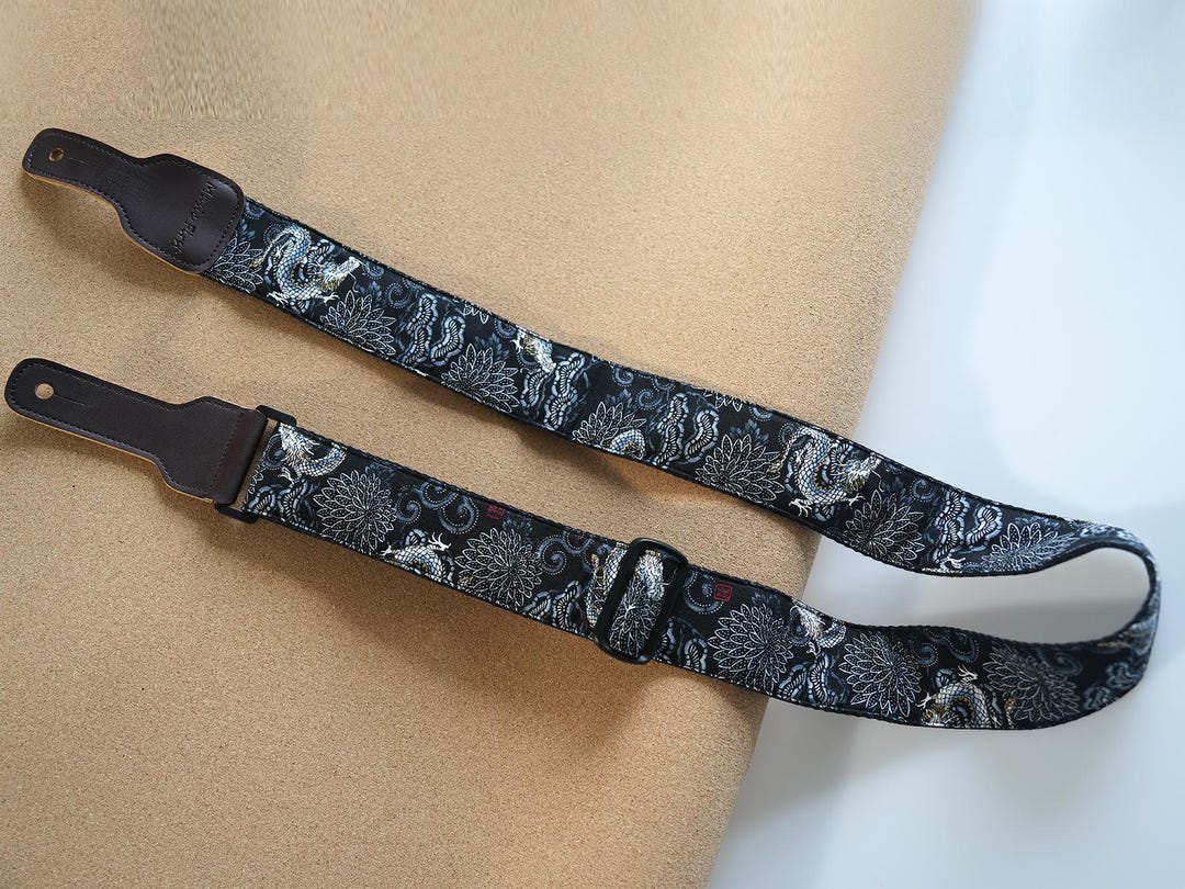 Dragon Pattern Guitar Strap, Japanese Style Guitar Strap, Suitable for ...