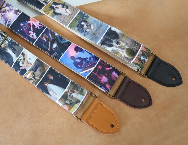 Personalized Guitar Strap With Your Photos Images, Universal Strap for ...