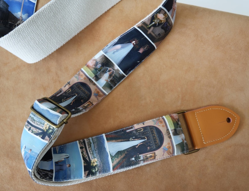 Personalized Guitar Strap With Your Photos Images, Universal Strap for ...