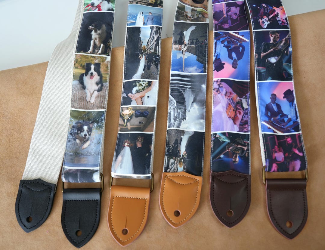 Personalized Guitar Strap With Your Photos Images, Universal Strap for ...