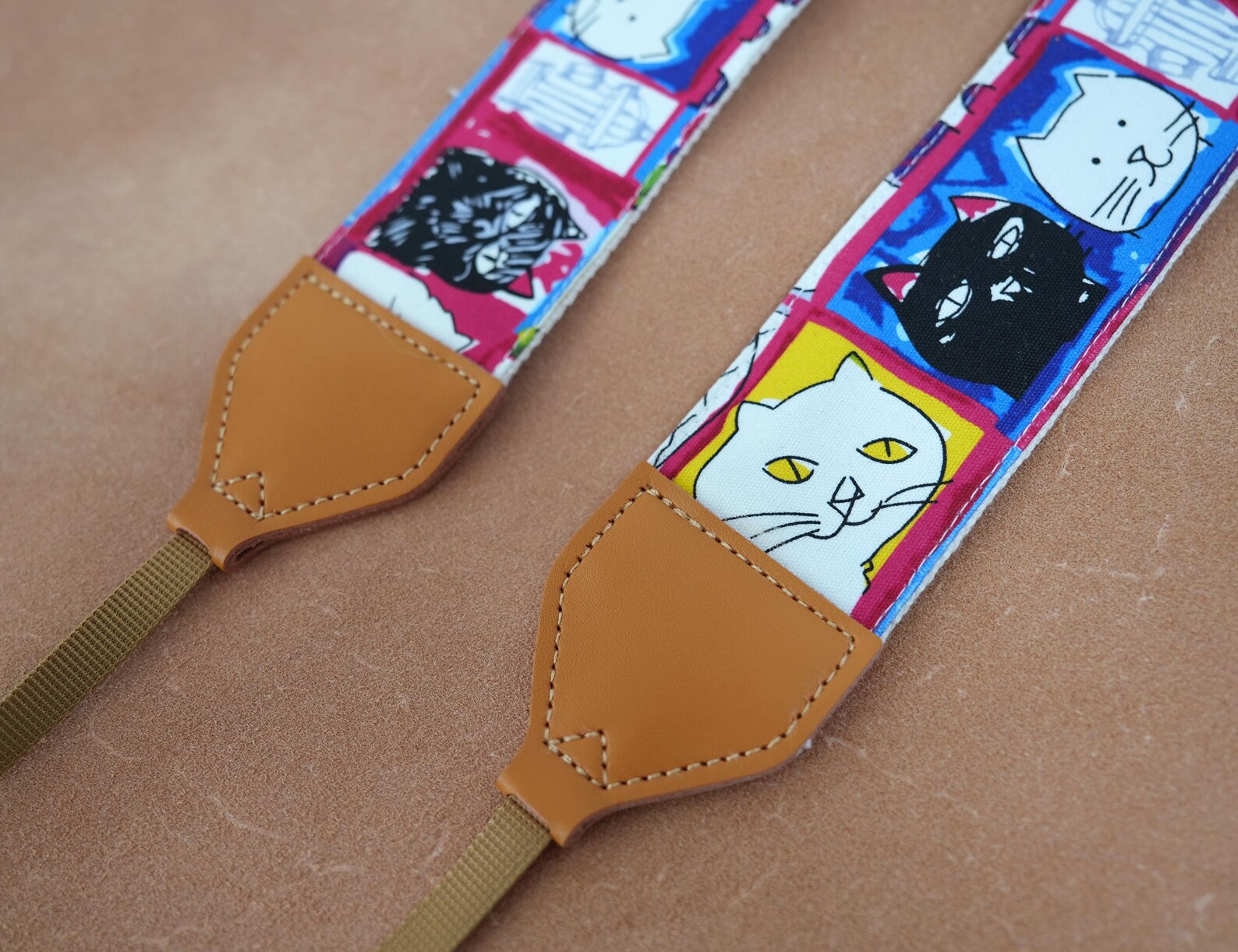 Handmade Camera Strap, Cat Pattern Camera Strap, Camera Strap With ...
