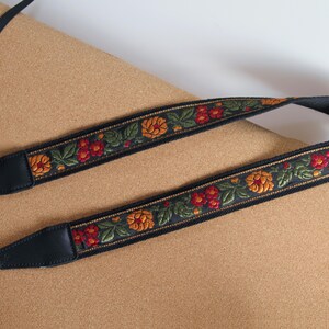 Embroidered Camera Strap, Floral Camera Strap, Camera Shoulder Strap ...