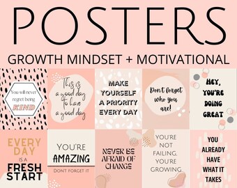 Believe in Yourself Be Yourself motivational Classroom Décor - Etsy