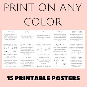 Invisible Math Posters, Math Classroom Decor, Math Classroom Signs ...