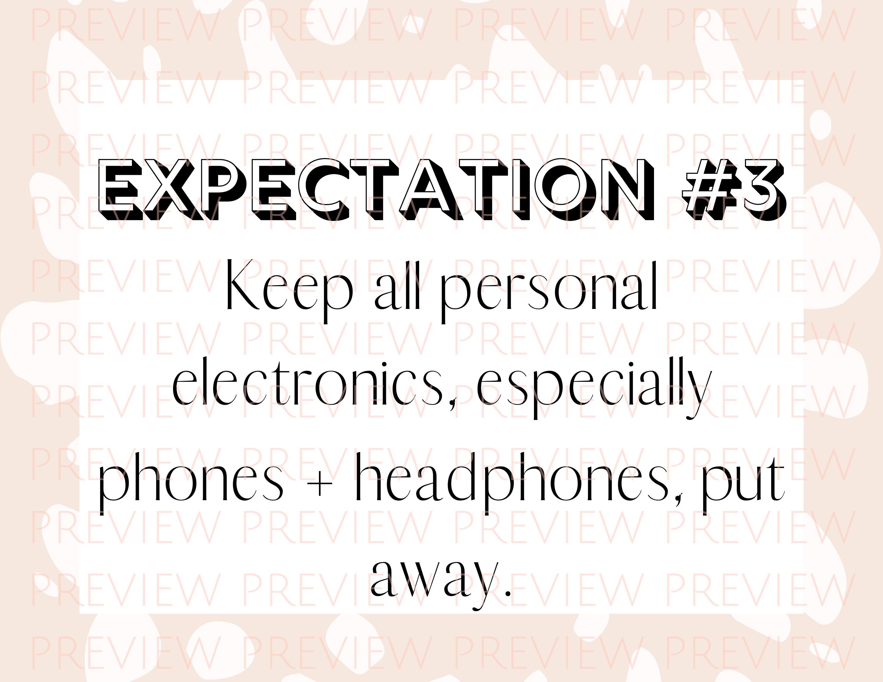 Classroom Expectations Posters Signs Boho Modern Rules - Etsy