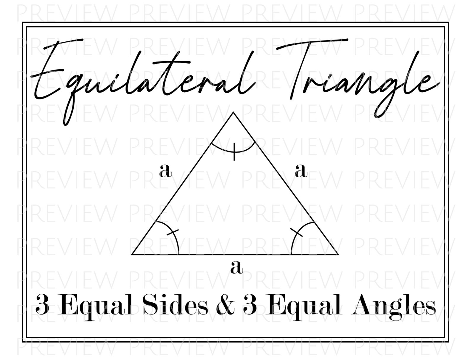 Math Formula Posters, Geometry Formula Posters, Volume Posters, Surface ...