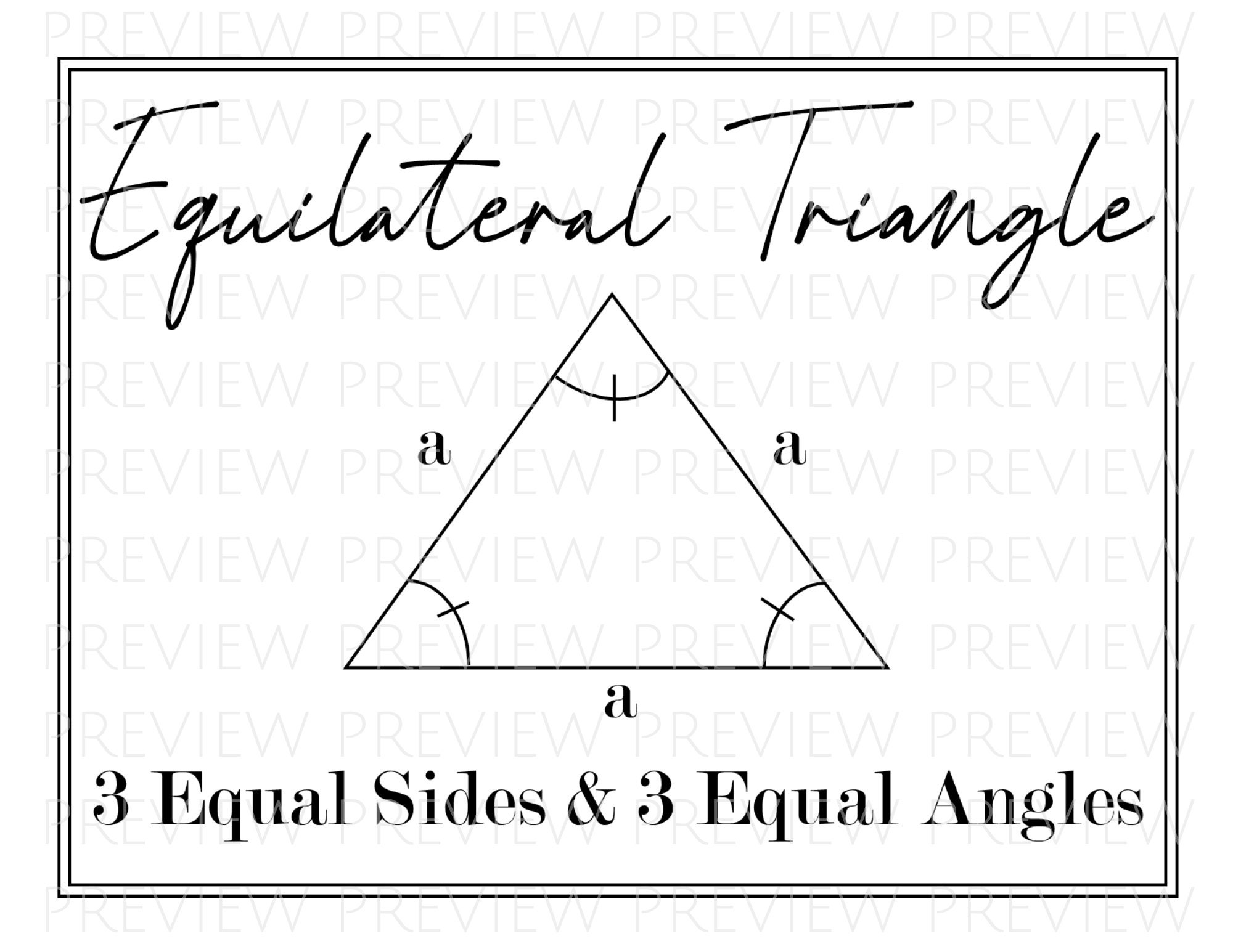 Math Formula Posters, Geometry Formula Posters, Volume Posters, Surface ...
