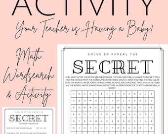 Your Teacher is Having a Baby Pregnancy Announcement in Spanish for ...