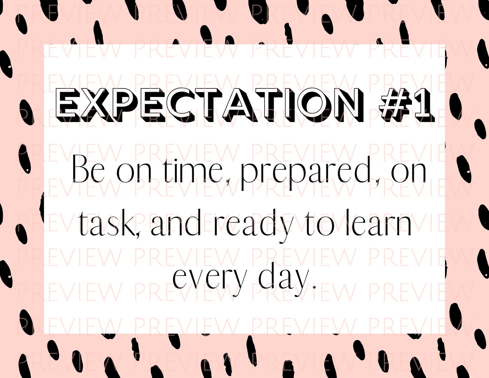 Classroom Expectations Posters, Signs, Boho Modern Rules, Printable ...