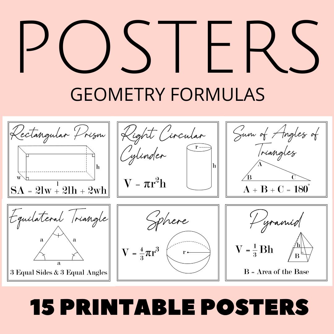 Math Classroom Decor Bundle, Math Poster Bundle, Math Classroom,math ...