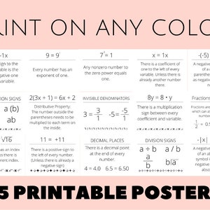 Invisible Math Posters, Math Classroom Decor, Math Classroom Signs ...