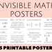 Math Formula Posters, Algebra I, Algebra II, Equations Posters, Area ...