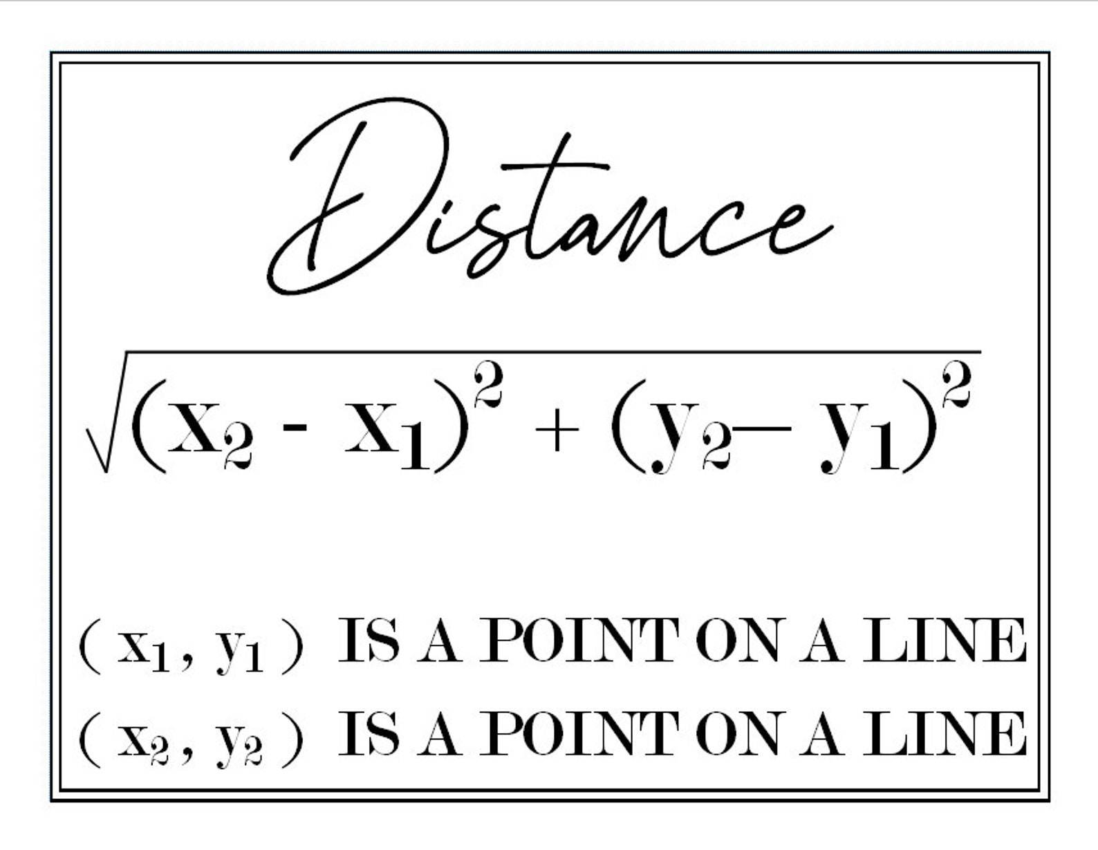 Math Formula Posters, Algebra I, Algebra II, Equations Posters, Area ...