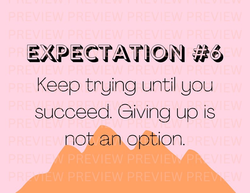 Groovy Retro Classroom Expectations Posters, Signs, Rules, Printable ...